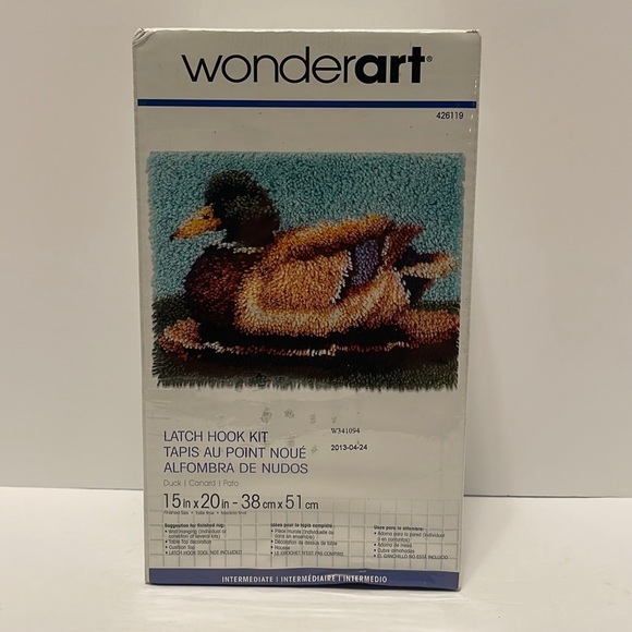 Wonderart | Art | Wonderart Mallard Duck Picture Latch Hook Kit Cross Stitch 5 X 2 Nib | Poshmark
